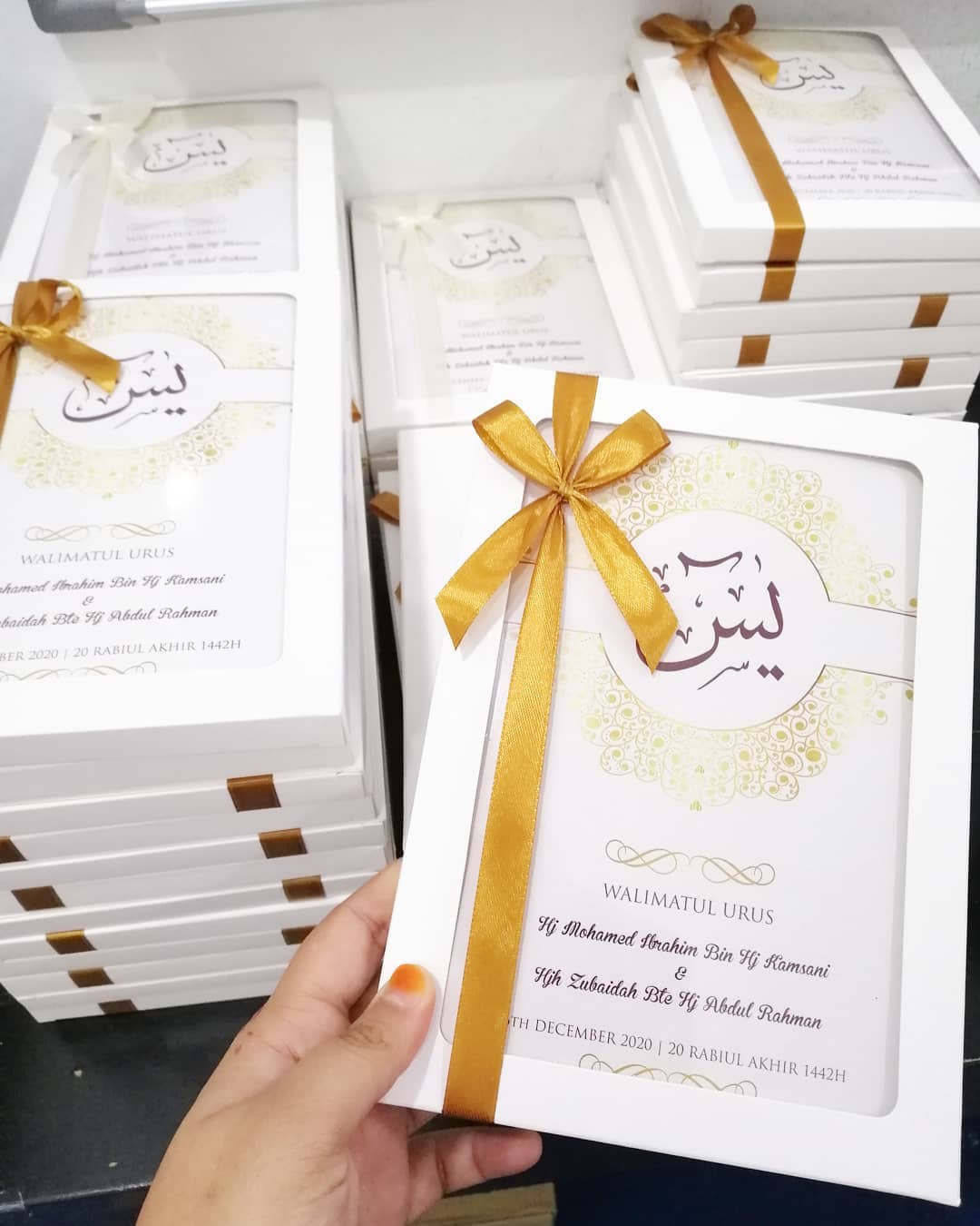 Buku Yasin Custom Cover Saiz Yasin Big Set Kotak dan Riben | BUKU YASIN ...